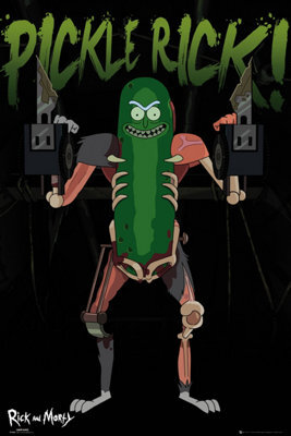 GB Eye Rick & Morty Pickle Rick 61 X 91.5Cm Maxi Poster by B&Q ...