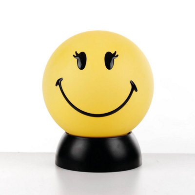 Luminosa Lighting Luminosa Smiley Childrens Globe Table Lamp, Yellow by ...