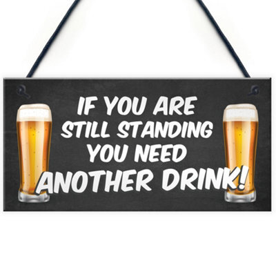 Red Ocean Funny Humour Home Bar Sign Hanging Man Cave Sign Joke Pub ...