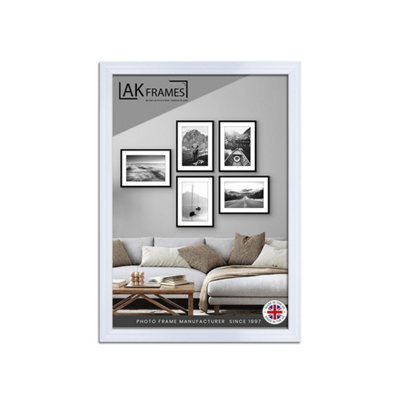 "AK Frames 14X11"" Classic White Modern Picture Frame - Poster Frame ...
