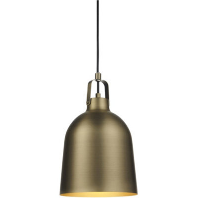 Loops Hanging Ceiling Pendant Light - Antique Brass Plate - 10W Led E27 ...