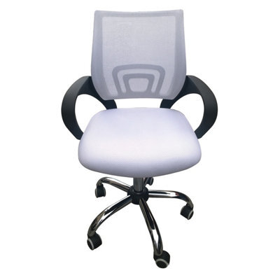 LPD Tate White Mesh Office Chair - Sleek Ergonomics With Modern Appeal ...