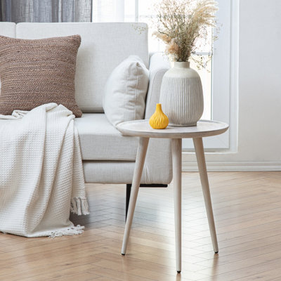 MH London Electra Side Table Solid Wood Living Room End Table Bedside ...