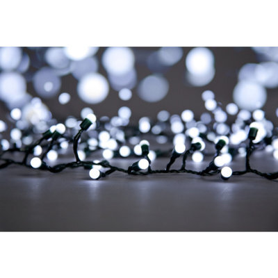 Snowtime 600 Led Cluster Berry Lights White, Multi Link Series by B&Q ...