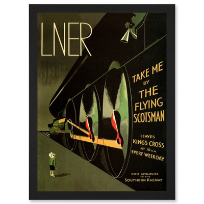 Artery8 Travel Lner Railway Flying Scotsman Uk Locomotive Vintage ...