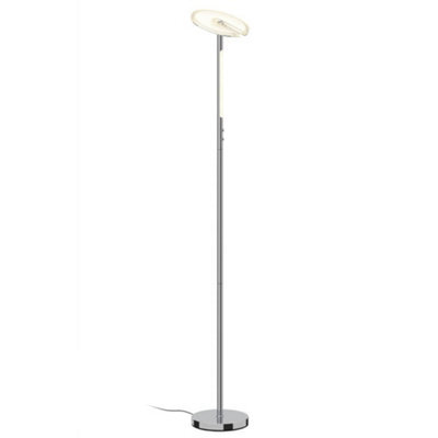 Luminosa Lighting Luminosa Siro Dimmable Led Floor Lamp 18W+4W Nickel ...