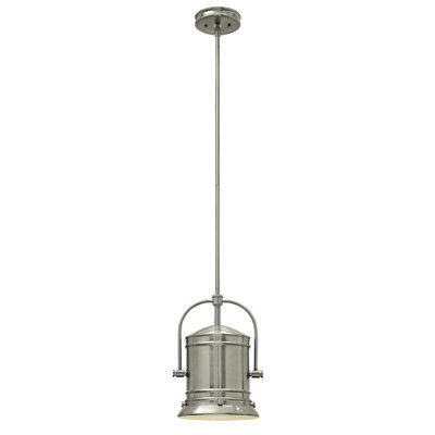Elstead Lighting Pullman 1 Light Pendant - Brushed Nickel - Brushed ...