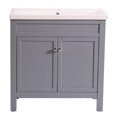 Sundaze Traditional Floorstanding Furniture 800mm Matt Grey Bathroom ...