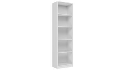 R50 Tall Bookcase White - Durable And Stylish by B&Q | ufurnish.com