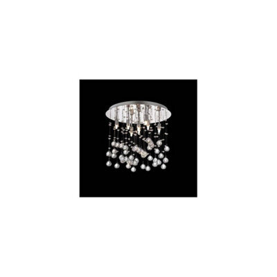 Ideal Lux Moonlight 8 Light Medium Ceiling Pendant Chrome, G9 by B&Q ...