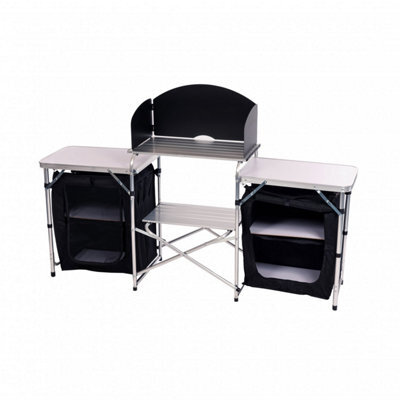 Oypla Large Portable Folding Outdoor Aluminium Camping Travel Kitchen ...