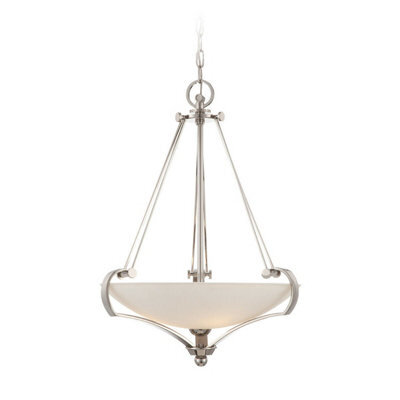 Elegant 4-Bulb Ceiling Pendant Light In Imperial Silver Finish by B&Q ...