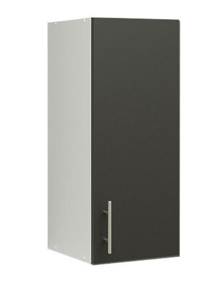 Jd Greta Kitchen Wall Unit 300mm Storage Cabinet With Doors And Shelf 30Cm - Dark Grey Matt by B ...