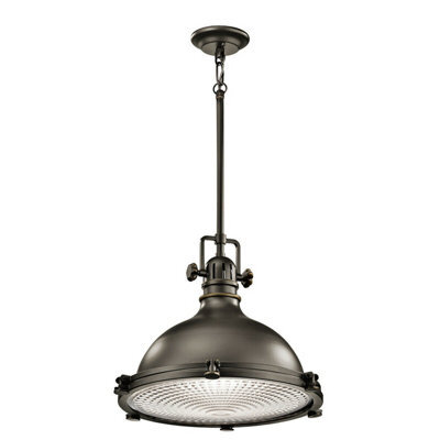 Stylish Olde Bronze 1 Bulb Ceiling Pendant Light Fixture With E27 ...
