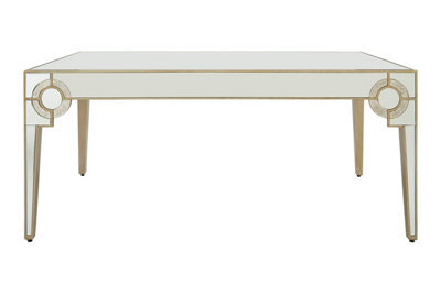 Premier Housewares Elegant Dining Table, Art Deco Design Small Dining ...