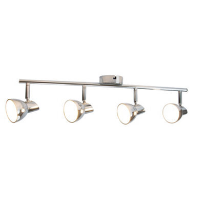 Arlec Apollo Spotlight Polished Chrome Integrated 5W Led 4-Bar Quad ...