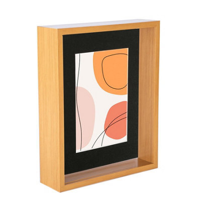 "Nicola Spring 3D Deep Box Photo Frame - 8 X 10"" With 5 X 7"" Mount ...