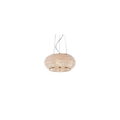 Ideal Lux Pasha' 6 Light Ceiling Pendant Gold With Crystals, E14 by B&Q ...