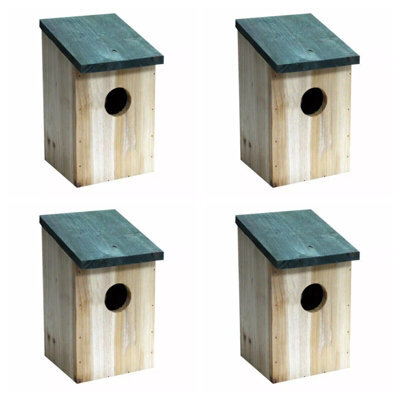 4Pc Wooden Nesting Bird Box Set by B&Q | ufurnish.com
