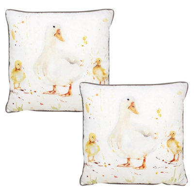 Bravich Country Life Ducks Filled Decorative Throw Scatter Cushion - 43 ...