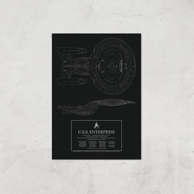 Warner Brothers Official Star Trek Starfleet U.s.s. Enterprise Art ...