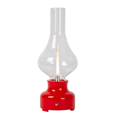 Lucide Jason Retro Table Lamp - Led Dim. - 1X2W 3000K - 3 Stepdim - Red ...
