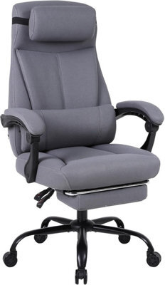 Linen Effect Gaming Pc Chair, Gas Lift Swivel High Back Ergonomic Chair ...