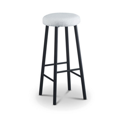 Breakfast Bar Stool Kitchen Stool In Teddy Boucle Fabric by B&Q ...