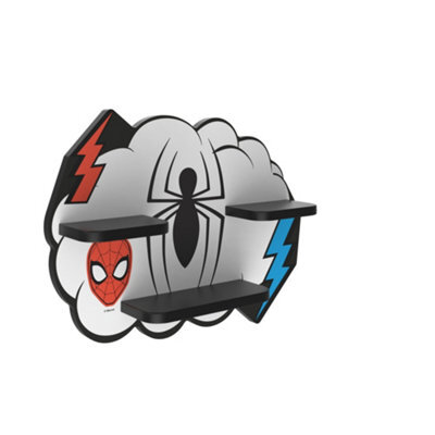 Disney Marvel Spider-Man Small Wall Shelf, Wall Mounted Kids' Bookshelf ...