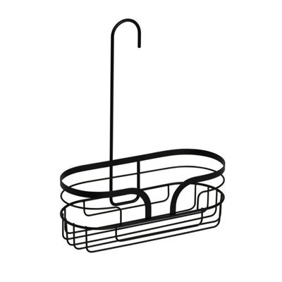 Showerdrape Dante Black Mini Shower Caddy by B&Q | ufurnish.com