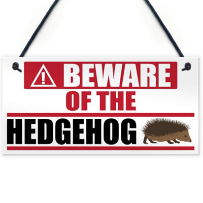 Red Ocean Hedgehog Warning Nesting Care by B&Q | ufurnish.com