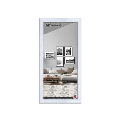 "AK Frames 16X9"" Classic White Modern Picture Frame - Poster Frame For ...