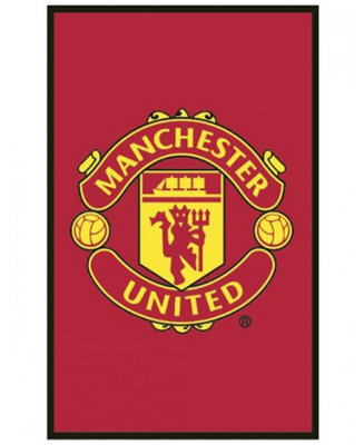 Manchester United Fc Crest Floor Rug by B&Q | ufurnish.com