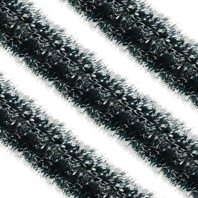 Neel Blue Green & White Metallic Shiny Christmas Tinsel Garland For ...