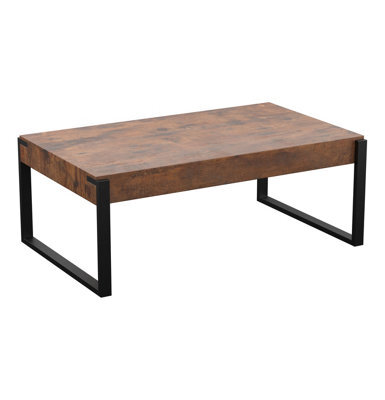 Avf Ridgewood Coffee Table - Rustic Dark Wood by B&Q | ufurnish.com