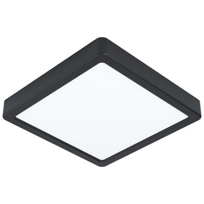 Stylish Black 210mm Square Led Wall And Ceiling Light With 16.5W Power ...