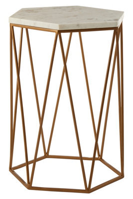 Orsina Shalimar Hexagonal Side Stable by B&Q | ufurnish.com