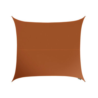 Kookaburra 2M Square Waterproof Terracotta Garden Patio Sun Shade Sail ...