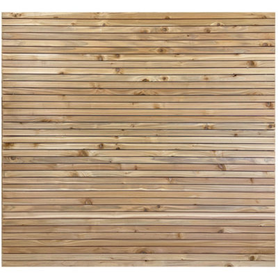 Ruby UK Ruby Cedar/larch Slatted Fence Panels - 6mm Spacings For Modern ...
