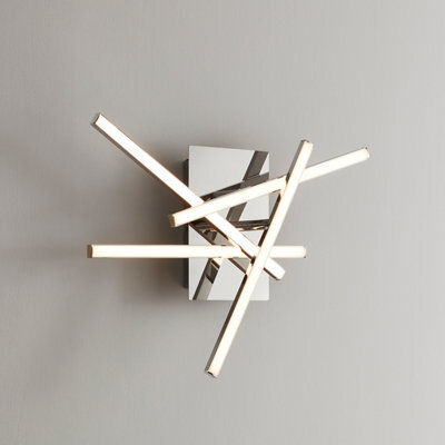 GoodHome Alani Modern Chrome Effect Quadruple Led Wall Light by B&Q ...