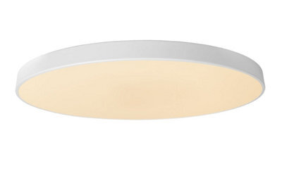 Lucide Unar Modern Flush Ceiling Light 80Cm - Led Dim. - 1X80W 2700K ...