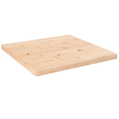 Vidaxl Table Top 60X60X2.5 Cm Solid Wood Pine Square Table Tops by B&Q ...