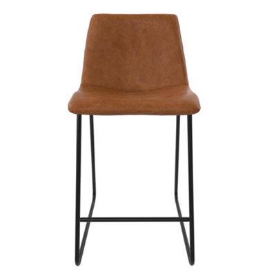 Dorel Bowden Counter Stool In Pu Caramel by B&Q | ufurnish.com