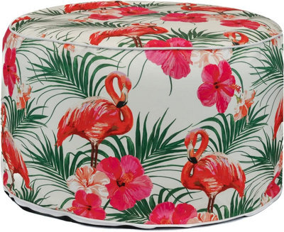 Flamingo Design Inflatable Pouffe - Indoor Outdoor Garden Seating Or ...