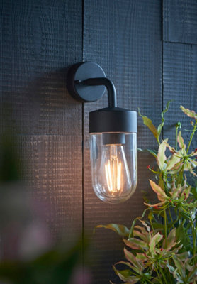 Anson Lighting Aron Outdoor Wall Light Finished In Textured Matt Black ...
