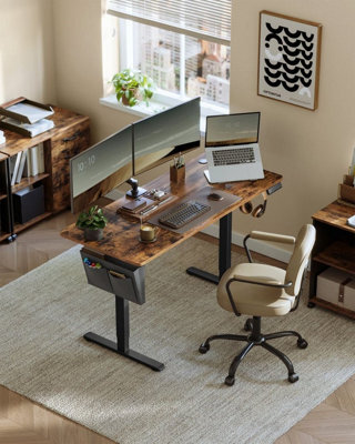 Songmics Vasagle Workstation Pro, Extended Electric Desk With Smart ...