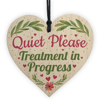 Red Ocean Quiet Please Treatment In Progress Do Not Disturb Hanging ...