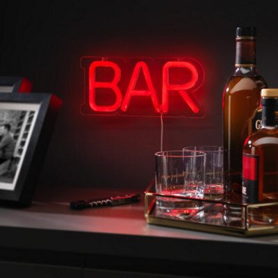 Usb Powered Neon Bar Wall Light by B&Q | ufurnish.com