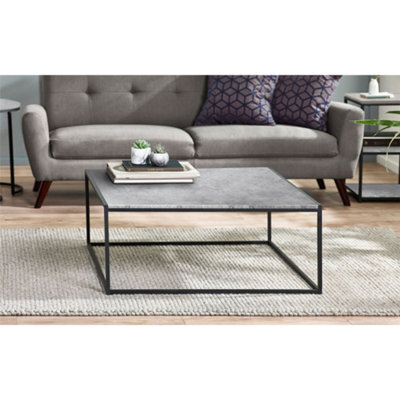 Ashfield Concrete Effect Square Coffee Table by B&Q | ufurnish.com