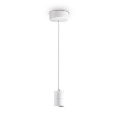 Ideal Lux Set Up Slim Pendant Ceiling Light White by B&Q | ufurnish.com